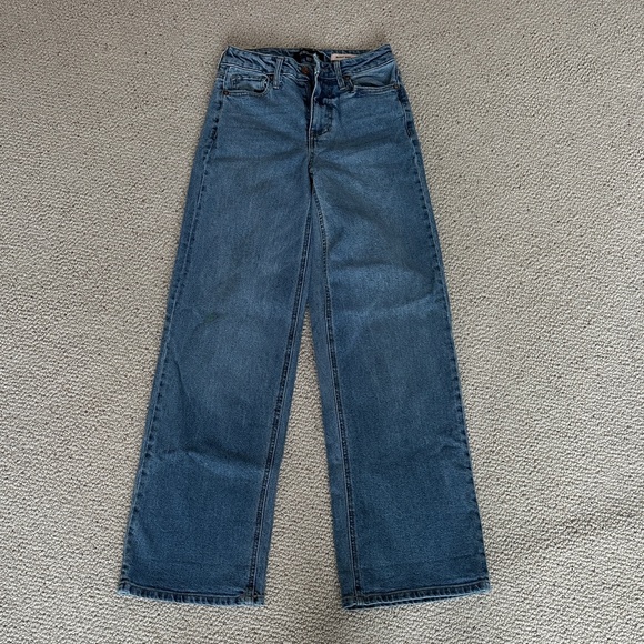 BCBGeneration | Jeans | Bcbgeneration Dark Blue Flare Jeans Baggy Wide ...